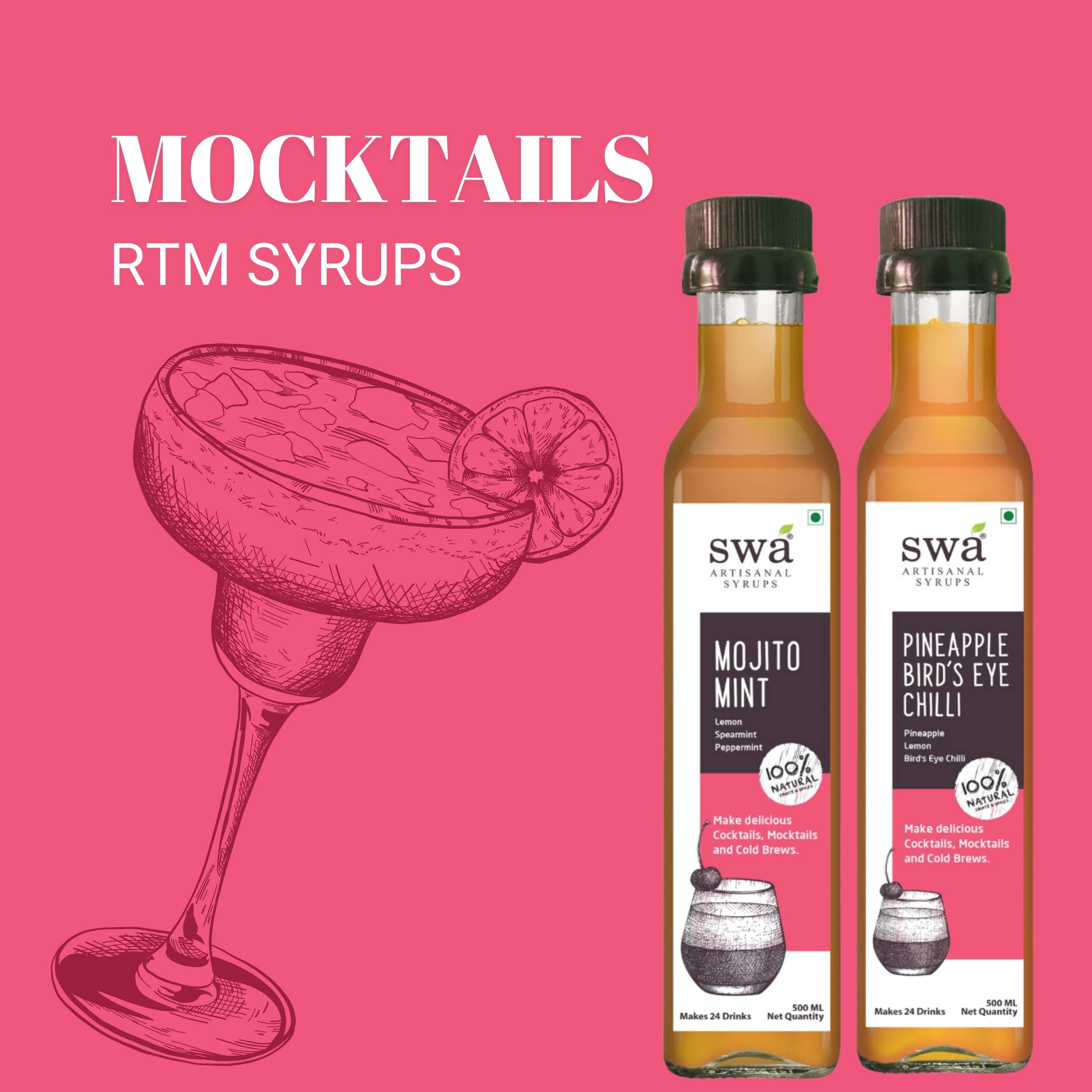 Swa Mocktail Syrups and Mixers | 100% Natural Fruit Flavours – Drinkswa