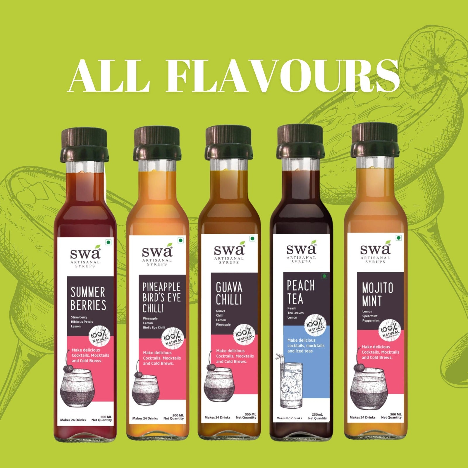 100% Natural Flavored Syrups for Drinks | Natural Mixers and Flavors ...