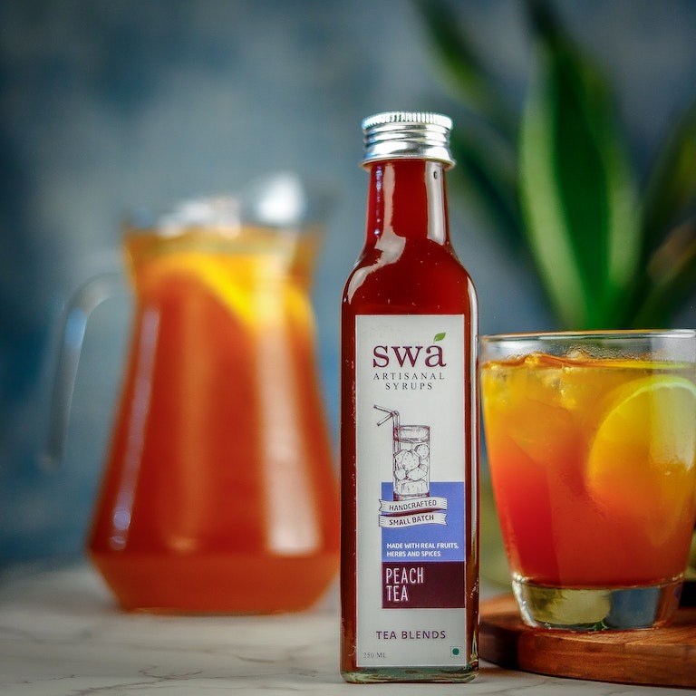 Peach Tea Flavoured Syrup | 100% Natural Tea Syrup – Drinkswa